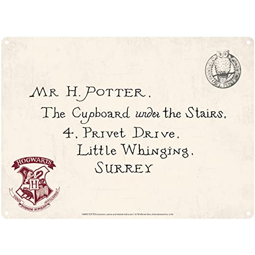 Half Moon Bay | Harry Potter Wall Art | Hogwarts Letter Tin Signs ...