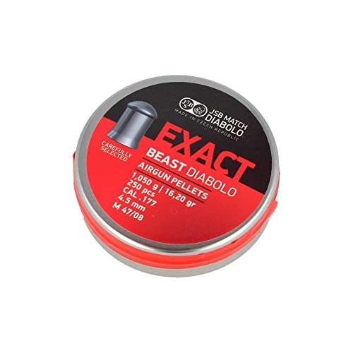 JSB Diabolo Exact Beast Air Gun Pellets .177 Cal, 15.9 Grains, 250ct (546279-250) | Amazon price ...