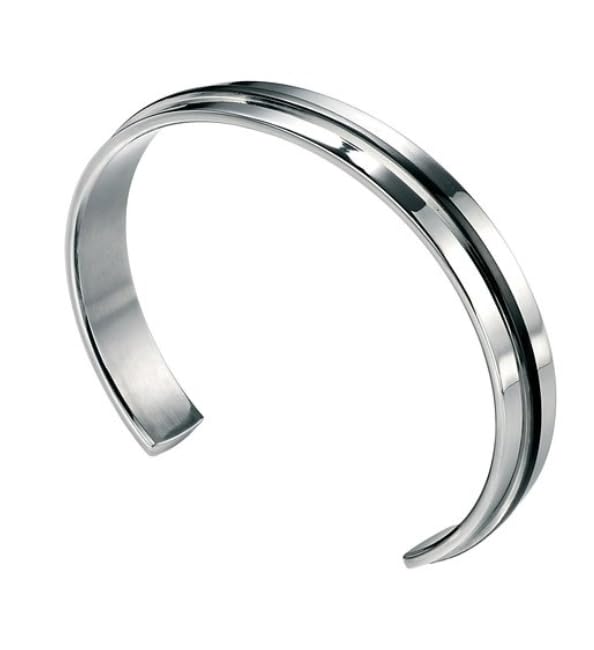 Amazon.com: VN Jewelry Handmade Men's Solid 925 Sterling Silver Bangle ...