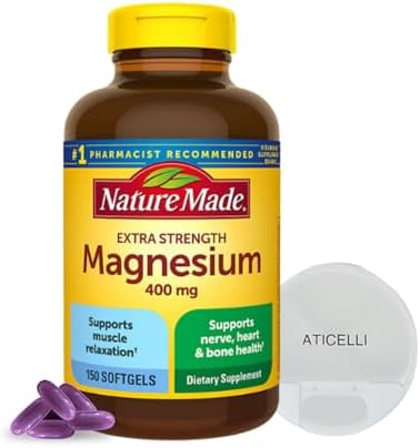 Amazon.com: Nature Made High Potency Magnesium 400 mg - 150 Softgels ...