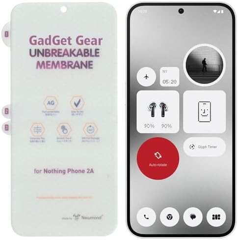 GADGET GEAR Matte Front Unbreakable Screen Protector Hydrogel Membrane ...