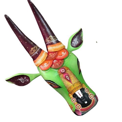Buy Green Balaji Wooden Cow Head Online at Low Prices in India - Amazon.in