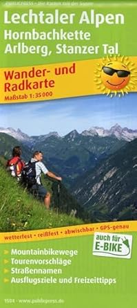 Buy Lechtal Alps, hiking and cycling map 1:35,000 Book Online at Low ...