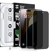 Amazon | 【覗き見防止】SmartDevil iphone16Pro Max用ガラスフィルム 2枚セット 超簡単貼り付け 自動除塵 プライバシー のぞき見防止 米軍MIL規格 落下保護 ...