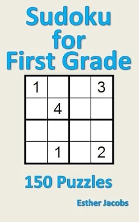 Sudoku for First Grade: 150 Puzzles : Jacobs, Esther: Amazon.in: Books
