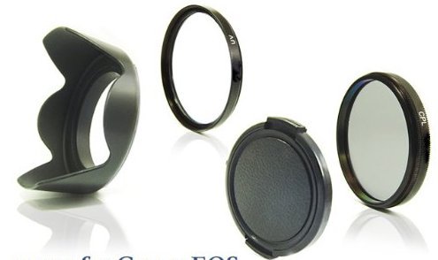 Buy 58MM Digital Camera Lens Cap Hood Safety Filter CPL Polarizer for ...