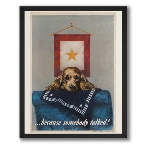 Amazon.com: InkFlow Somebody Talked Poster - Vintage Art Print ...