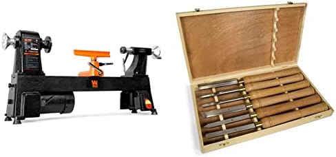 WEN LA3424 4.5-Amp 12-Inch by 18-Inch 5-Speed Benchtop Wood Lathe ...