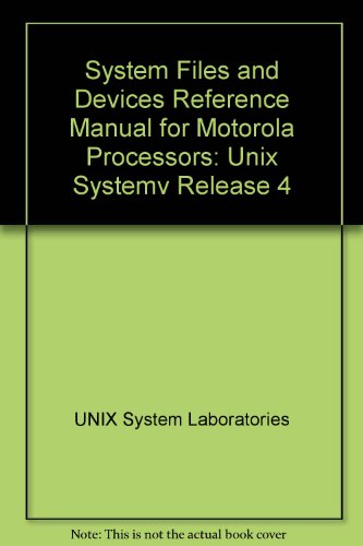 『System Files and Devices Reference Manual for Motorola - 読書メーター
