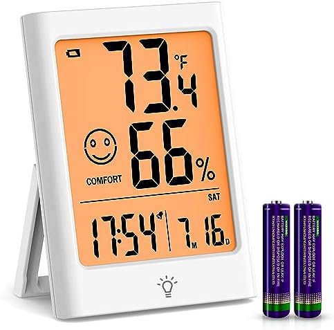Amazon.com: Hygrometer Indoor Thermometer, Desktop Digital Baby Room ...
