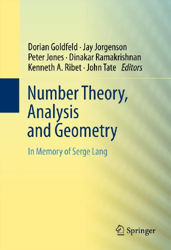Number Theory, Analysis and Geometry: In Memory of Serge Lang 2012 ...