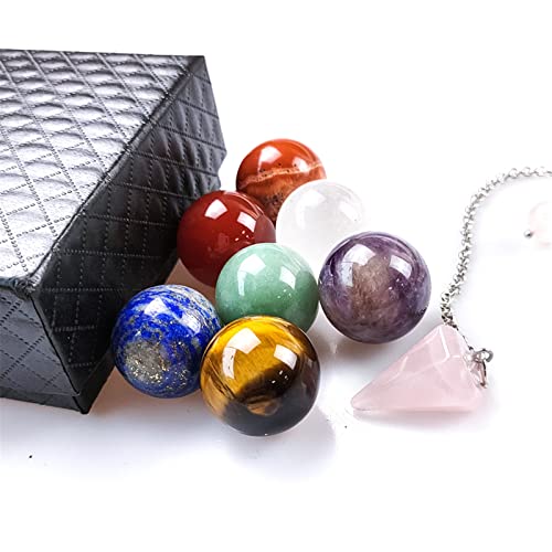 WANGCL 8Pcs Healing Crystal Sets in Gift Box Chakra Crystals Set ...