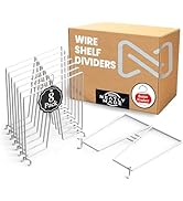 Amazon.com: Neatly Made Tall White Wire Shelf Dividers for Closet ...