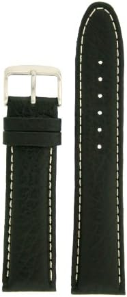 Amazon.com: Tech Swiss 18mm Padded Watch Band Genuine Leather Black ...