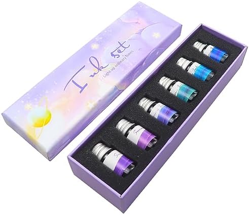 AOKUY Drawing Inks,Calligraphy Inks, 24Colorful Dip Pen Ink Set for ...