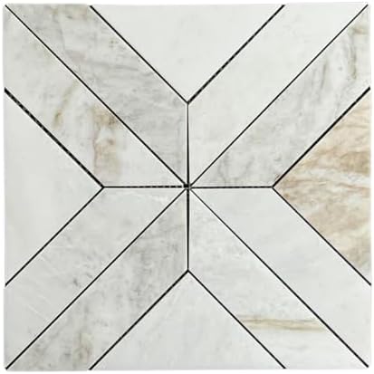 Tenedos HTC157 Agate Marble Honed Mosaic Tile – 1 Sheet Natural Stone ...