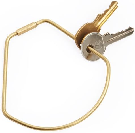 Amazon.com: Areaware Contour Key Ring (Bell, Brass) 4" x 4" x 0.05 ...