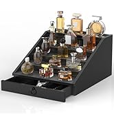 Amazon.com: upcessory Wooden Cologne Organizer for Men, 4 Tier Cologne ...