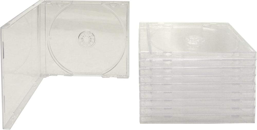 Amazon.com: 10 Standard Empty Clear Replacement CD Jewel Boxes with ...