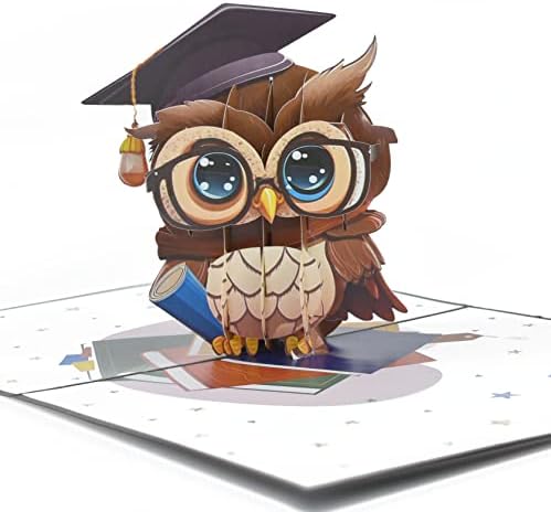 Teabug Cards Wise Little Owl Graduation Card for Newly Grads, Student ...