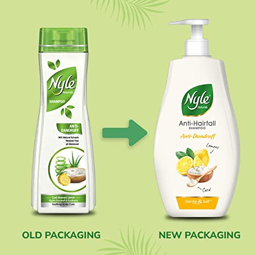 Nyle Naturals Anti Dandruff Shampoo, With Lemon And Curd, Gentle and ...
