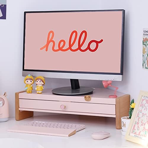 Amazon.com: ROYUMI Pink Corner Triangle Monitor Stand, Space Saving ...