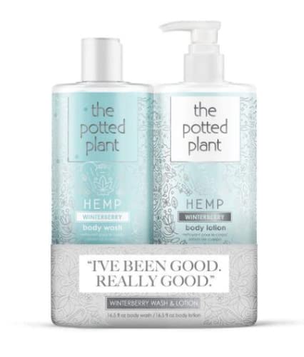 Amazon.com : The Potted Plant Winterberry Duo - Lotion & Body Wash 16.5 ...