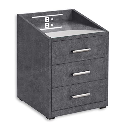 Nachttisch Anthrazit Fur Boxspringbett