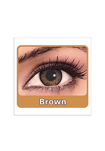 Optify Dark Brown Monthly Color Contact Lens (Zero Power, Dark Brown ...