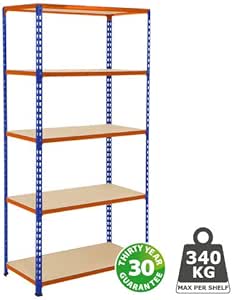 Rapid Racking Rapid 2 Shelving - complete with 5 shelves : Amazon.co.uk ...
