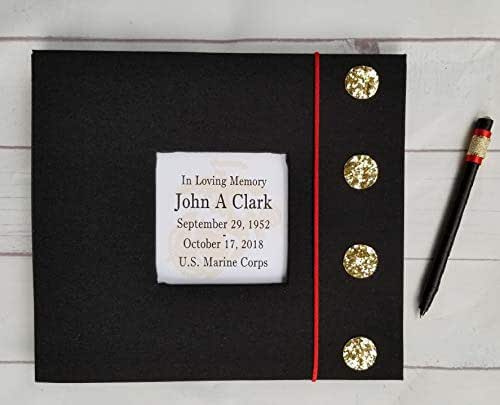 Amazon.com: Custom Marines Military Guest Book Set - Funeral ...