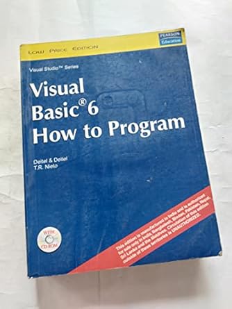 Buy VISUAL BASIC 6 - HOW TO PROGRAM WITH CD Book Online at Low Prices ...