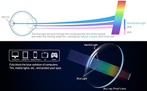 Buy Optify® Navigator Blue Cut Computer Glasses for Eye Protection ...