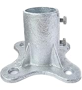 Warmwu Chain Link Fence Post 2 1/2" Floor Flange Pipe Flange Galvanized ...