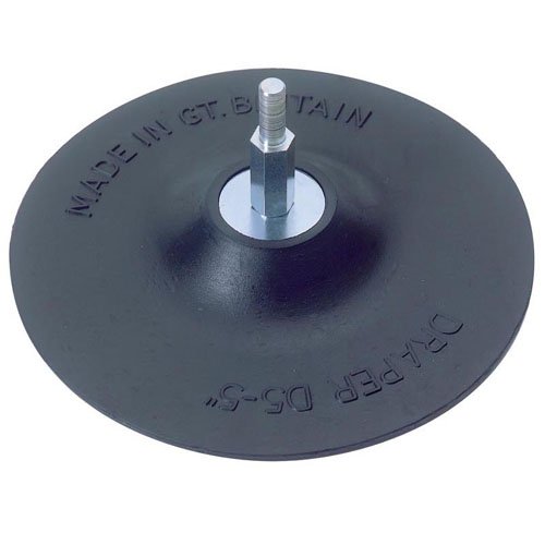 Draper 48981 125 mm Rubber Backing Disc : Amazon.co.uk: Business ...