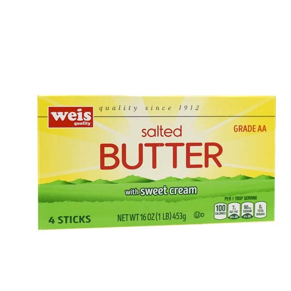 Amazon.com: Weis Quality, Butter Salted Quarter, 16 Ounce : Grocery ...