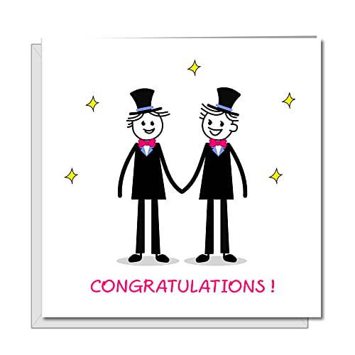 LGBT GAY ENGAGEMENT WEDDING Card - getting married - Congratulations ...