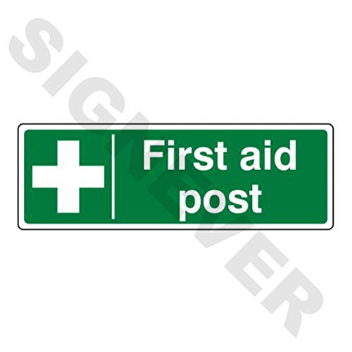 SIGN EVER First Aid Post Sign Stickers for Hospital Clinic Bank Medical ...
