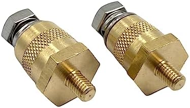 Amazon.com: 1 Pair Battery post terminals,Brass M6 Extender Bolt ...