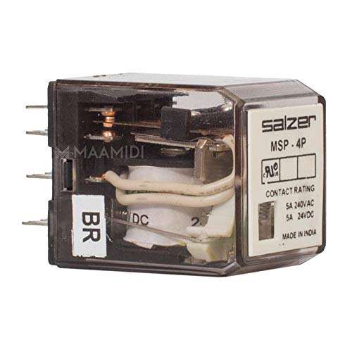 SALZER RELAY 5A 240V AC 4Pole 4C/O 14 PIN MSP + BASE