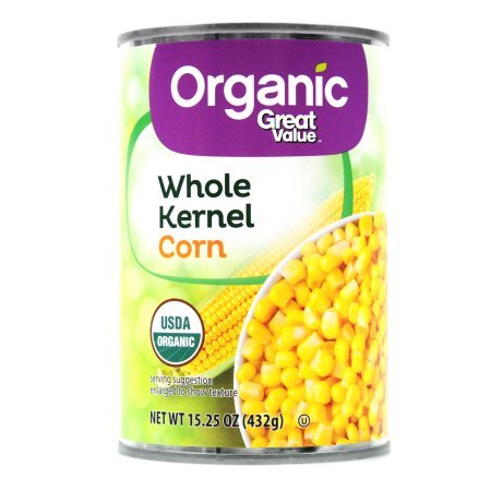 Amazon.com : (1) Great Value Organic Whole Kernel Corn, 15.25oz can ...