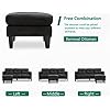 Amazon.com: LETATA Convertible Sectional Sofa Couch with Chaise, Black ...