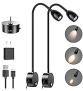 Amazon.com: Wall Mounted LED Reading Light with 15" Flexible Gooseneck ...