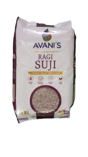 Avani's Herbal Ragi Suji (Finger Millet Semolina) 1 kg | : Amazon.in ...