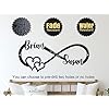 Amazon.com: Infinity Heart Metal Wall Decor, Custom Infinity Signs ...