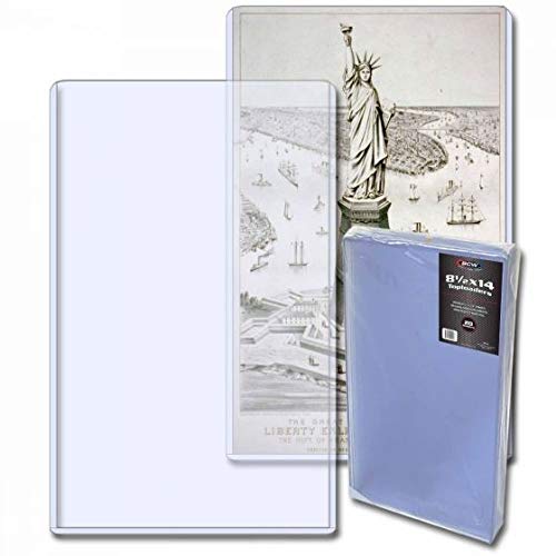 BCW 1-TLCH-8.5X14 Rigid Plastic Menu Covers 50 Pack Clear 8.5 X 14 Top ...