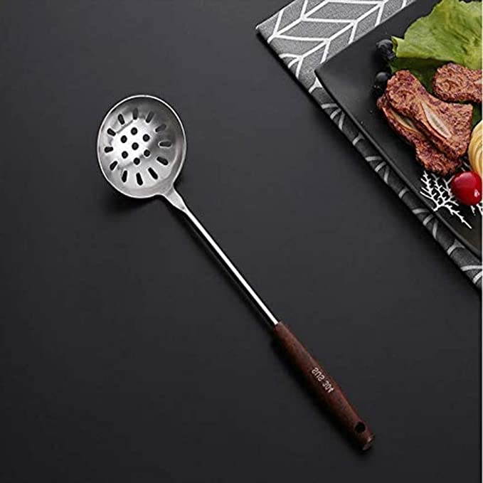 Buy BIZWIZ Store Slotted Spoon Colander,Ladle, 304 Stainless Steel ...