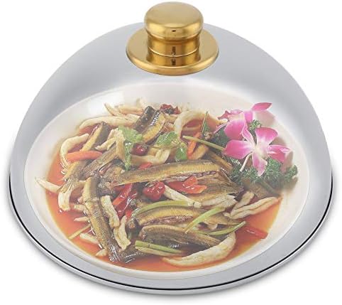 Amazon.com: Stainless Steel Food Cover, Dome Plate Covers to Keep Food ...