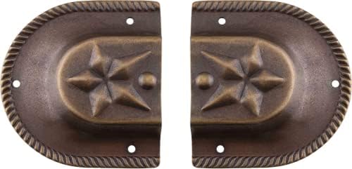 Antique Brass Star Trunk Handle Loop Cap | Hardware for Slotted/Non ...