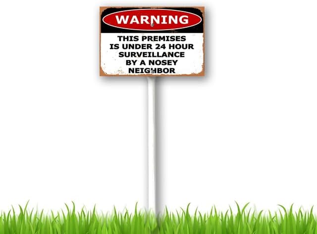 Amazon.com: Kexle 8 x 12 Metal Sign - Like A Good Neighbor Stay Over ...